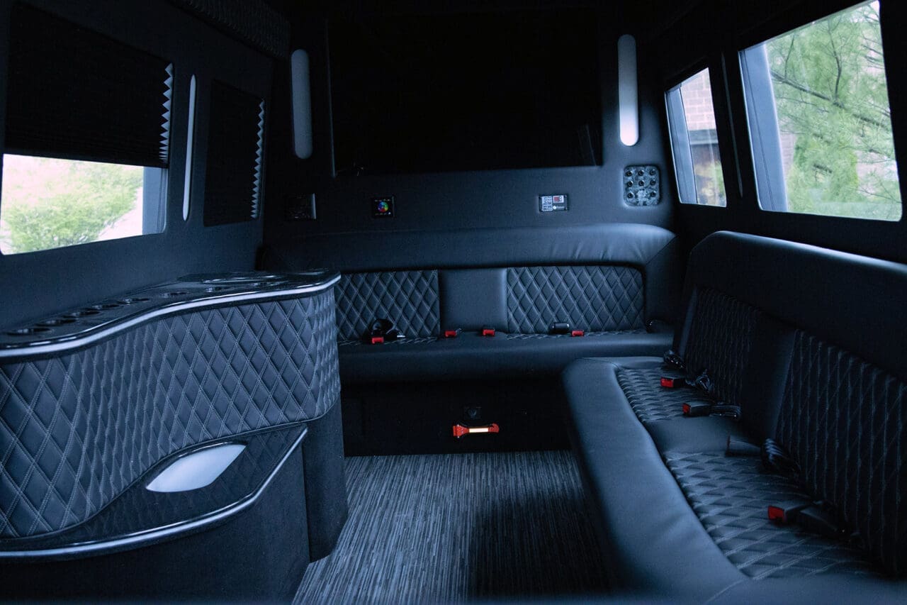 Elite Limousine Fleet | Mercedes Sprinter Limo 12 Passenger